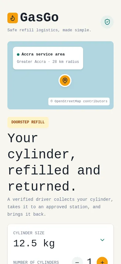 GasGo On-Demand Refill