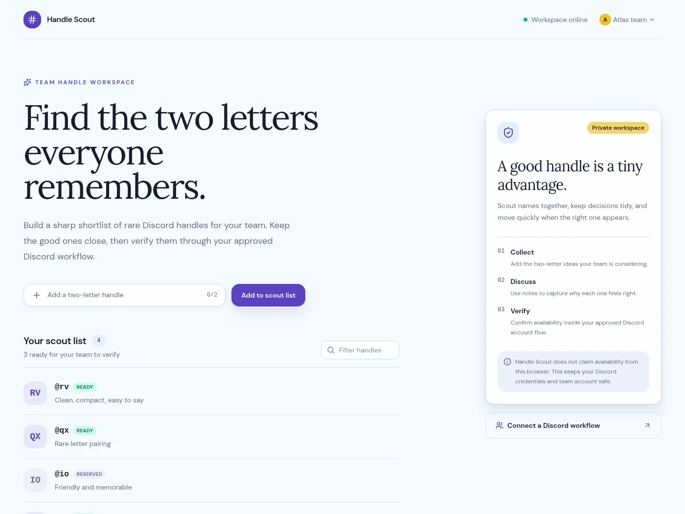 Discord Handle Finder