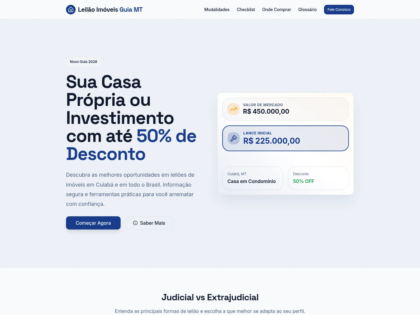 Leilão Imóveis Guia MT