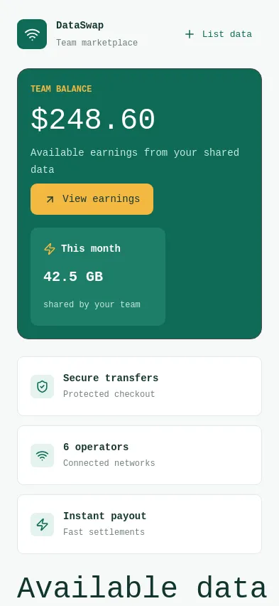 DataSwap Mobile