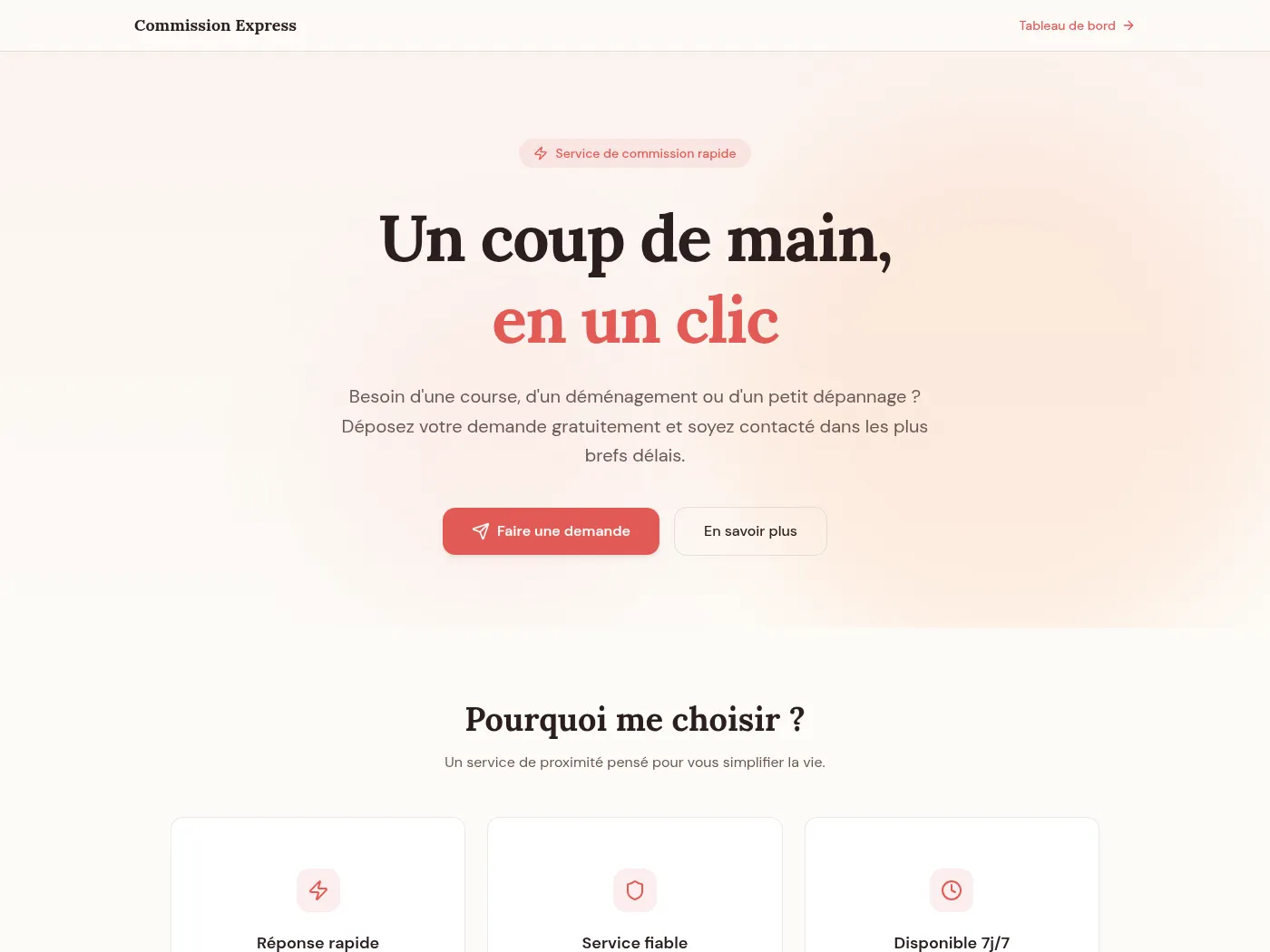 Commission Contact App
