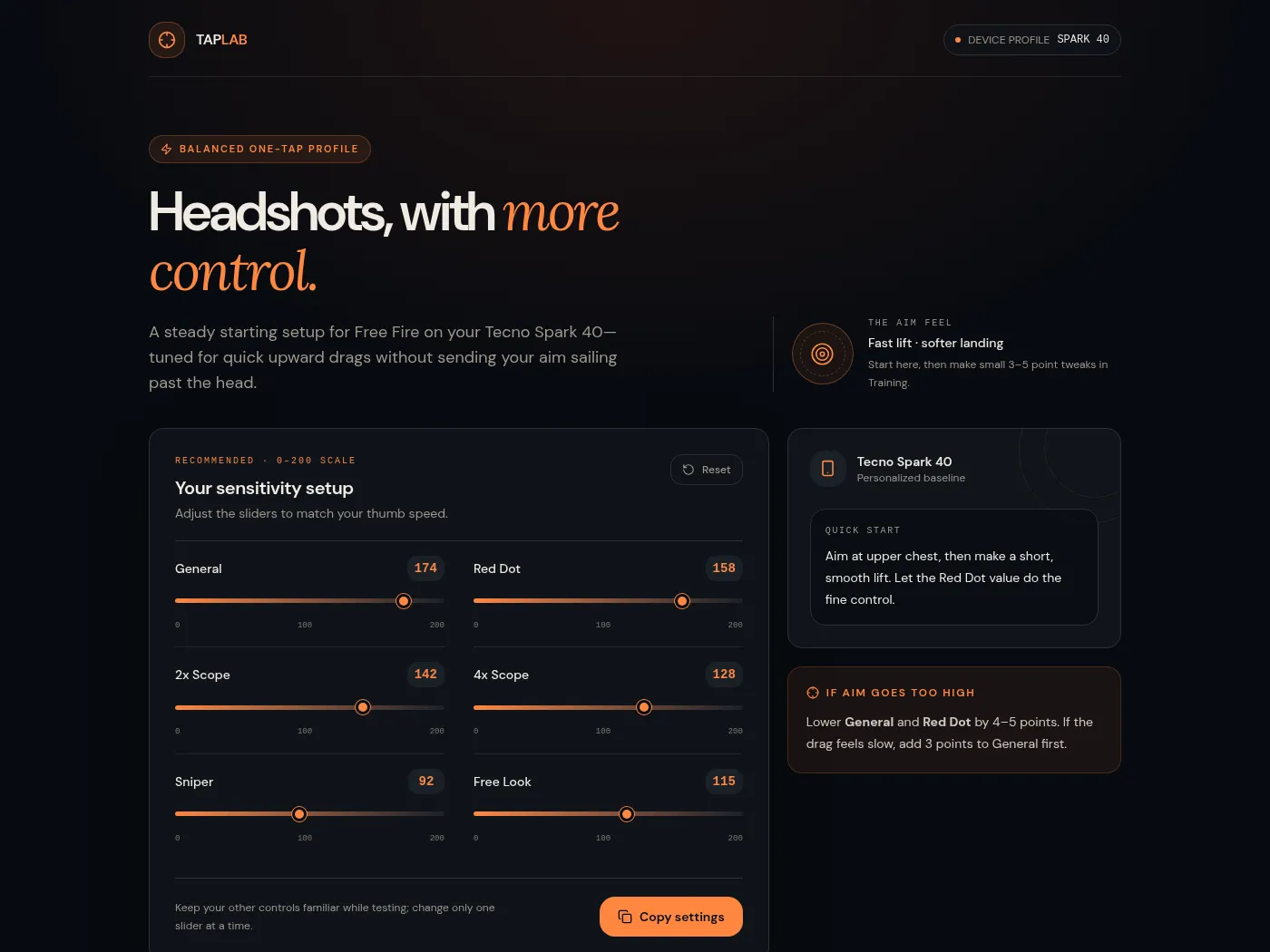 Free Fire Sensitivity Finder