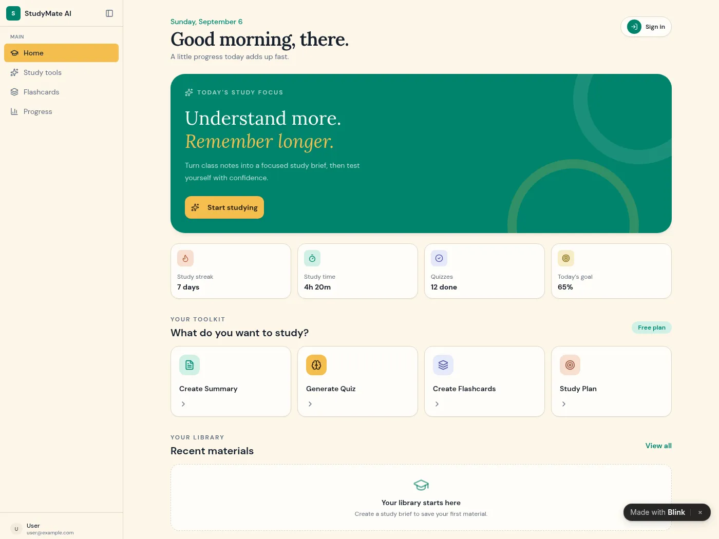 StudyMate AI Assistant