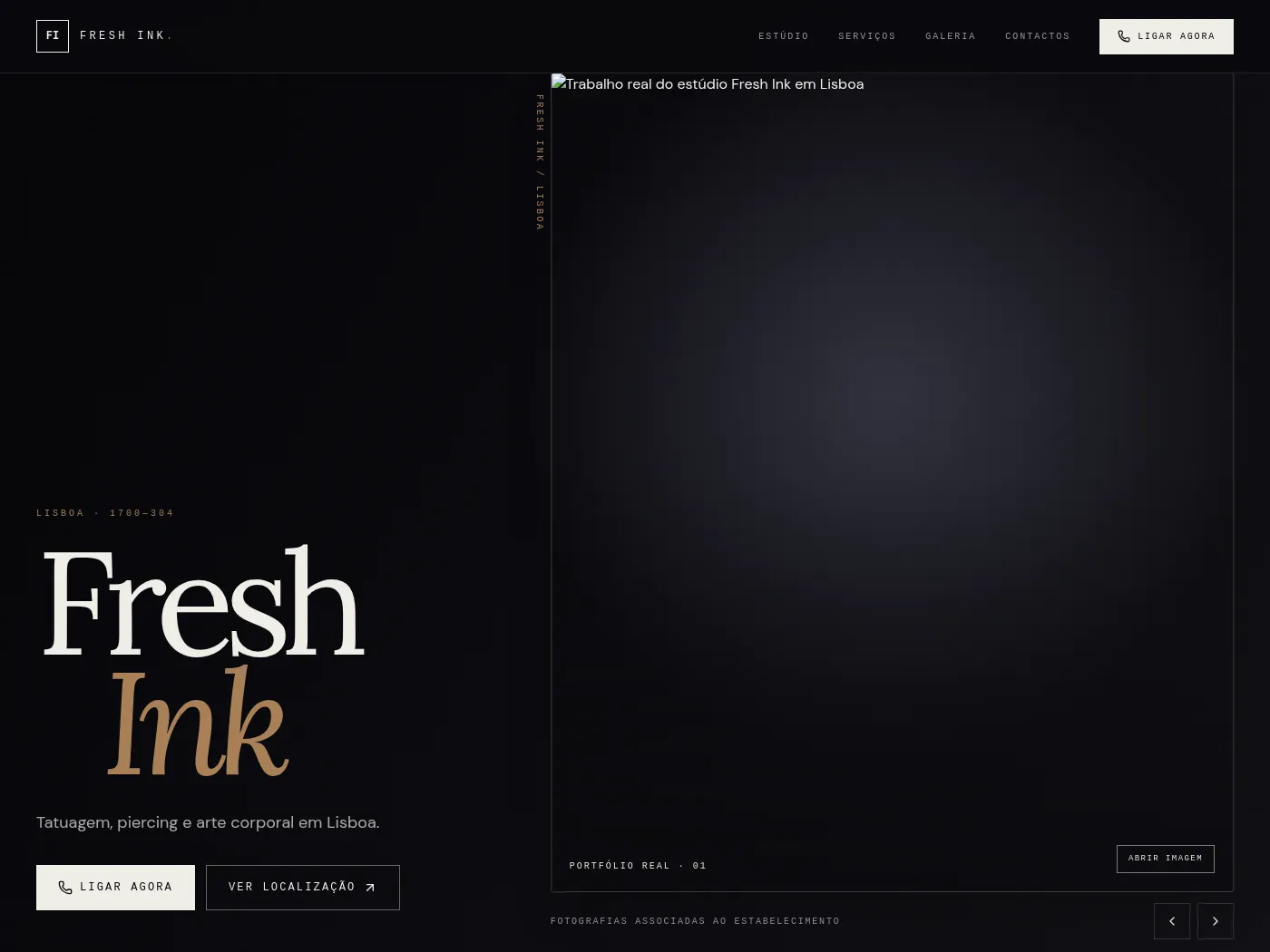 Fresh Ink Studio Website
