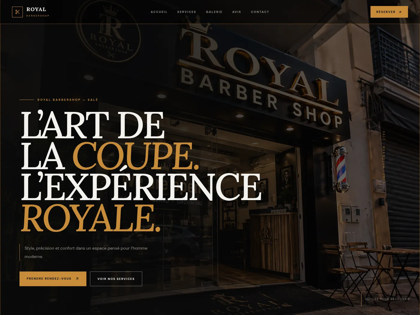 Royal Barbershop Premium Site