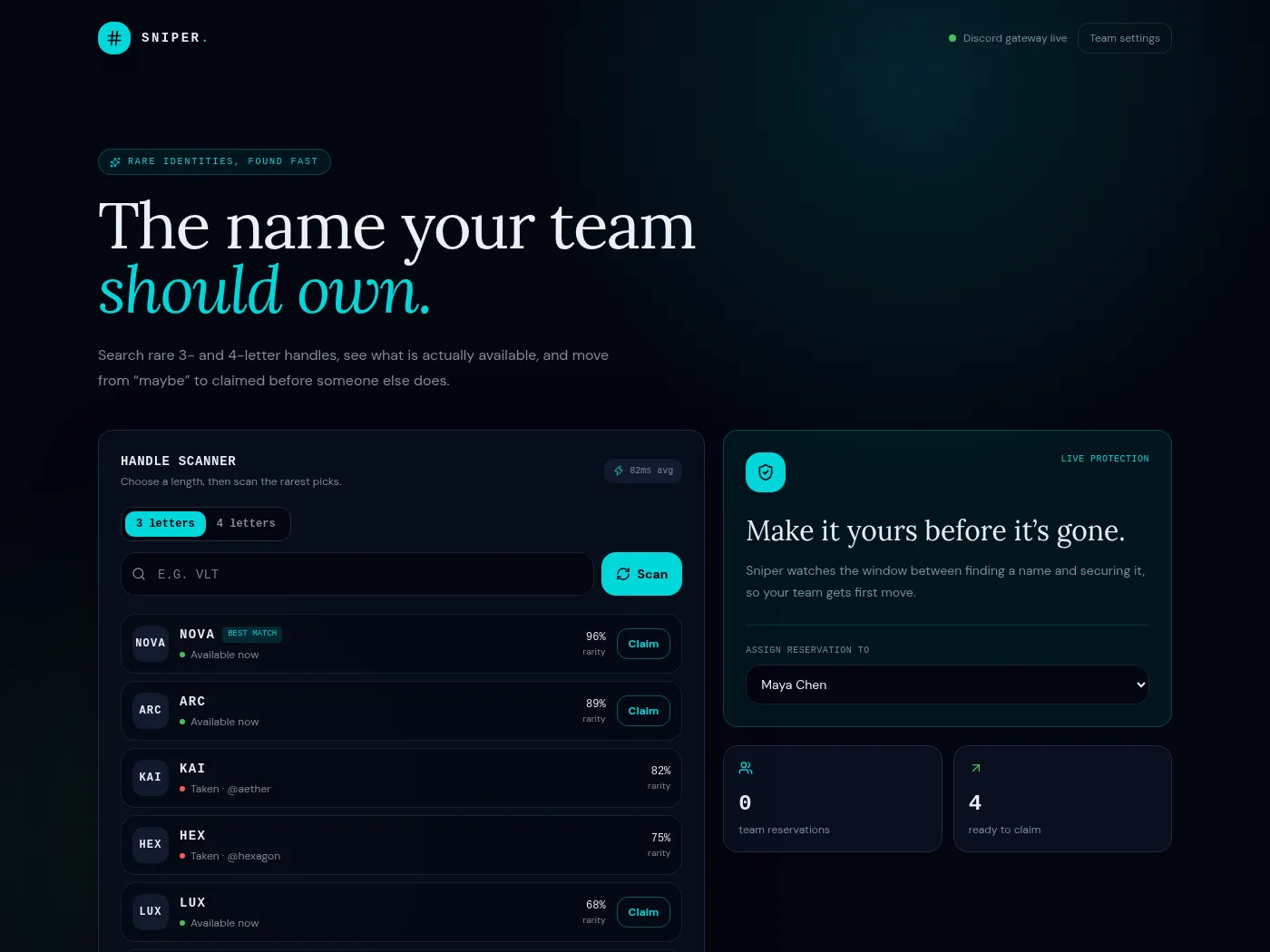 Discord Name Sniper