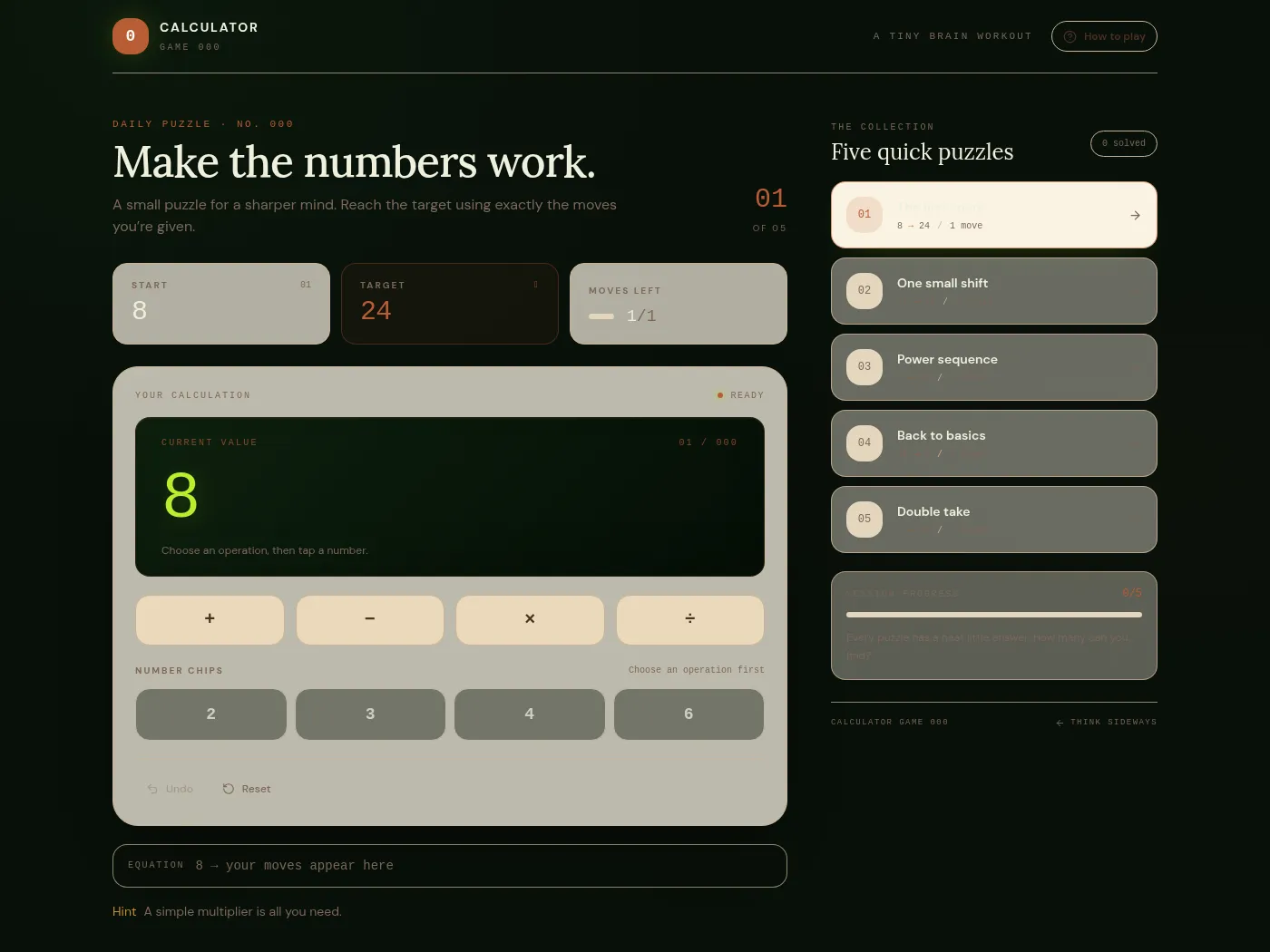 Calculator Game 000