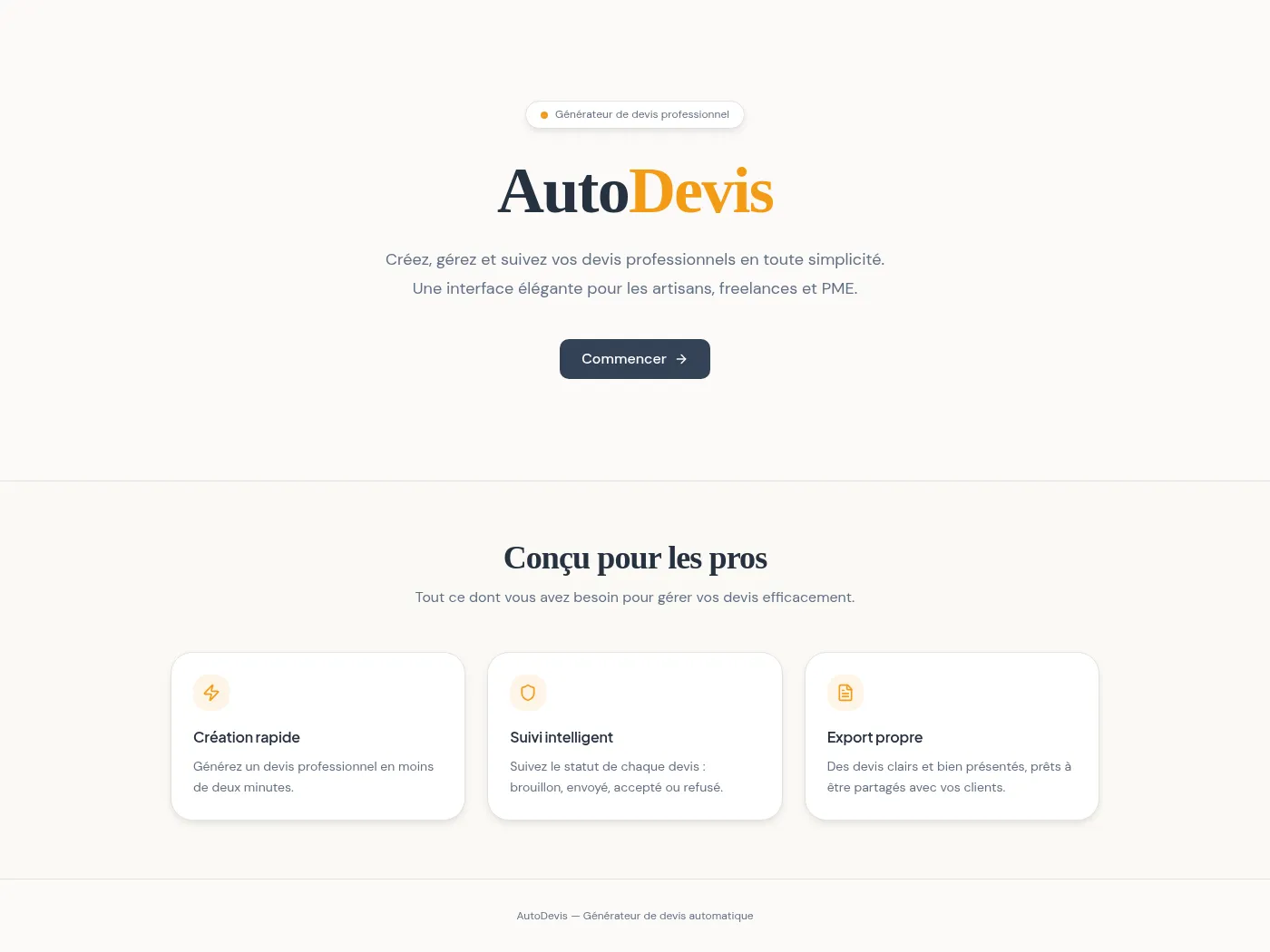 AutoDevis Generator