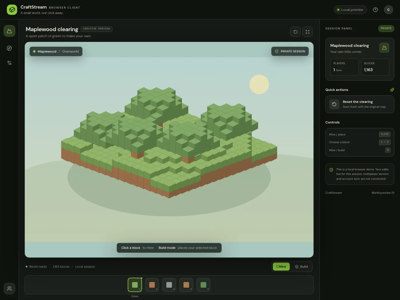 CraftStream Web Client
