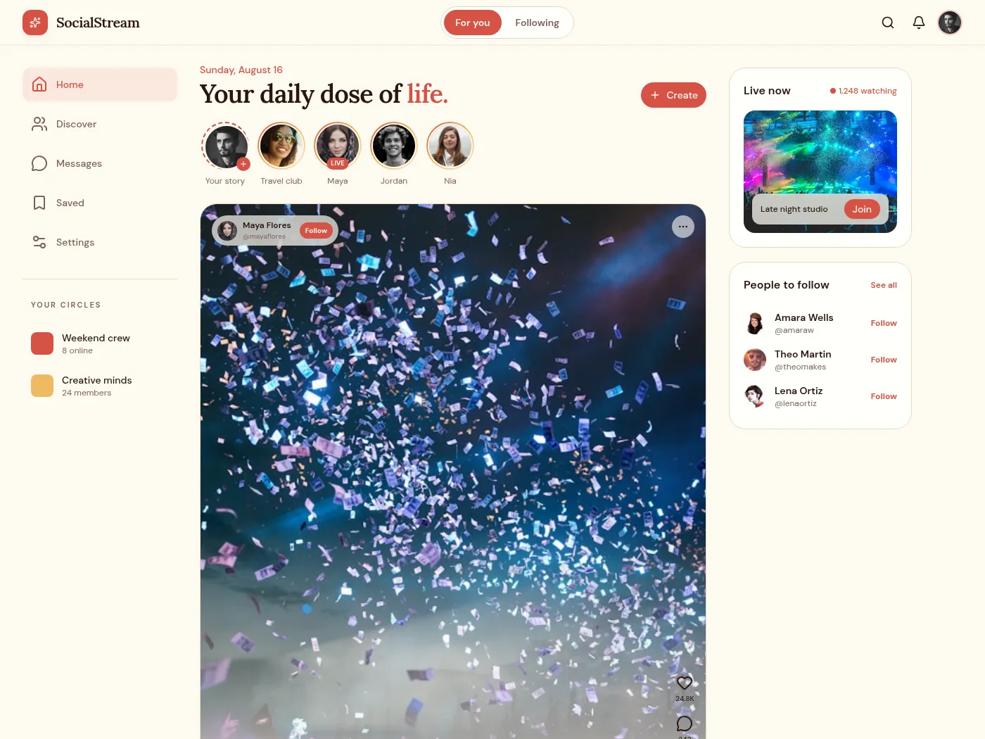 SocialStream Hub