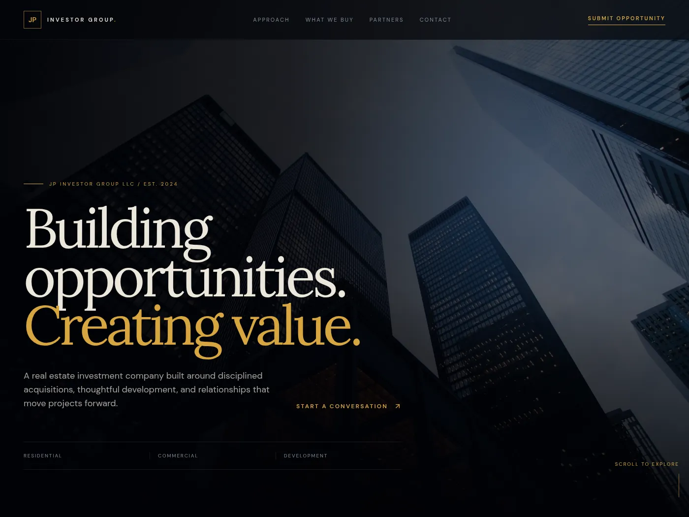 JP Investor Group Luxury Site