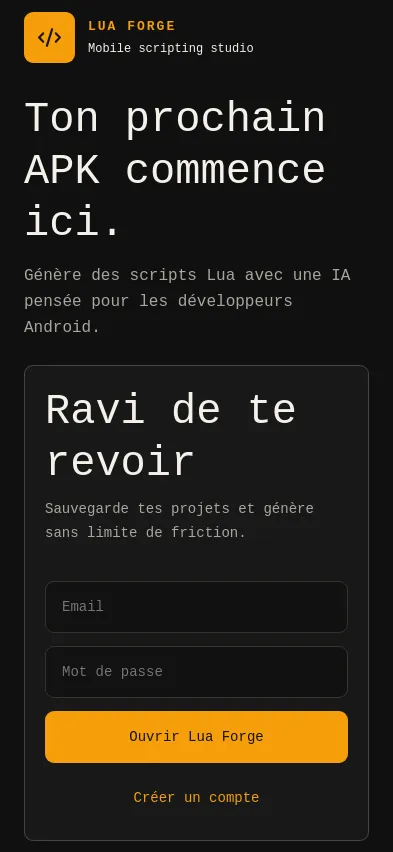 LuaScript AI Mobile
