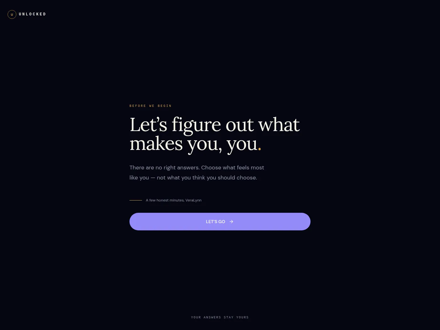 UNLOCKED: Social Self-Discovery
