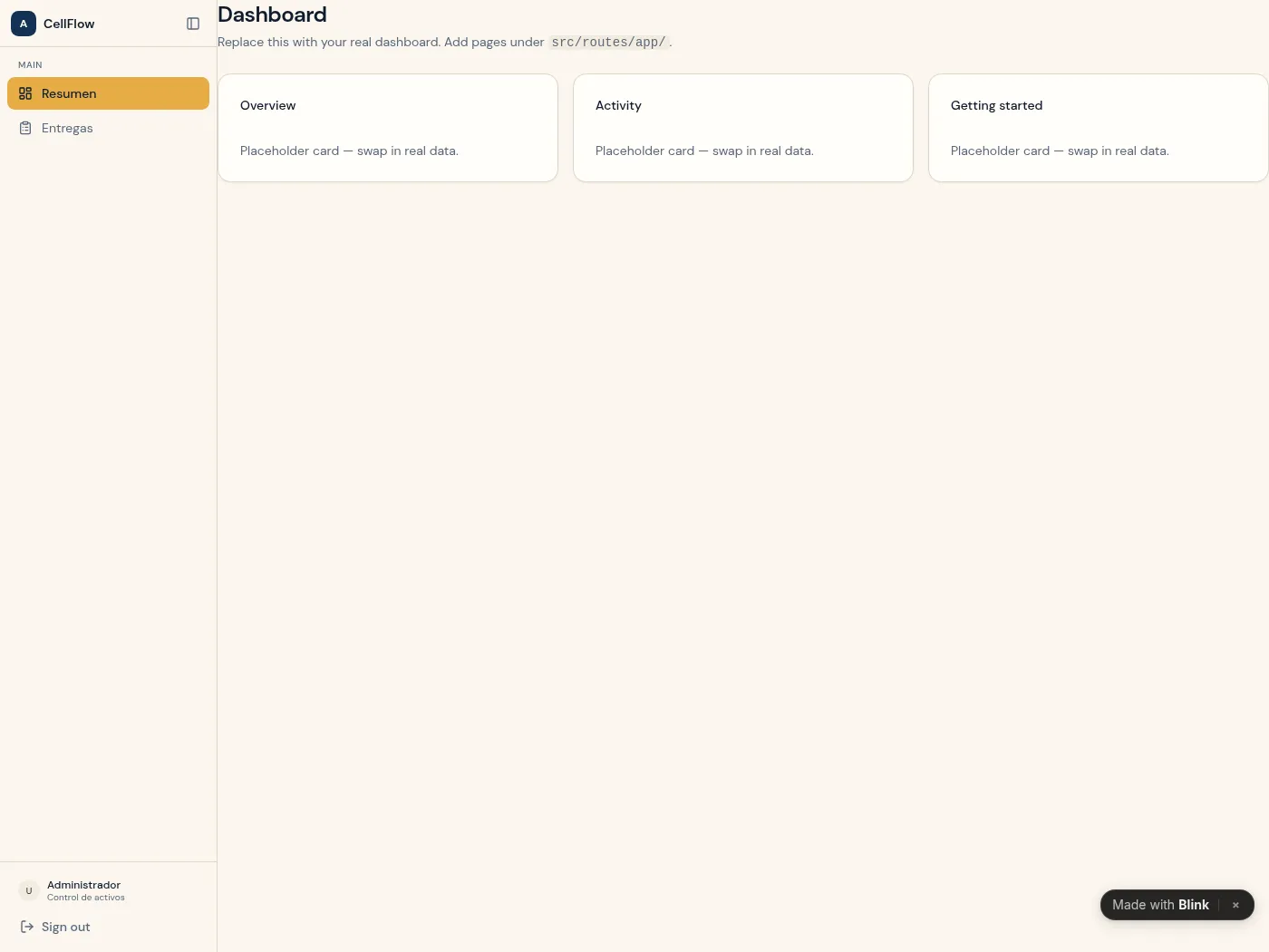 Cell Delivery Tracker