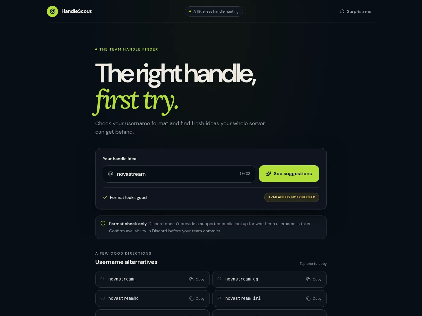 HandleScout