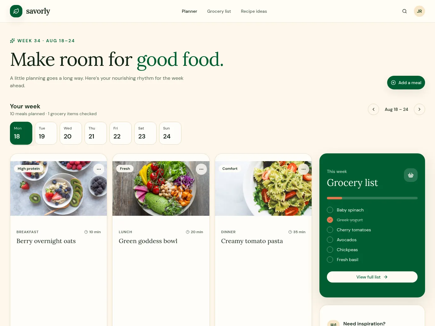 Smart Meal Planner