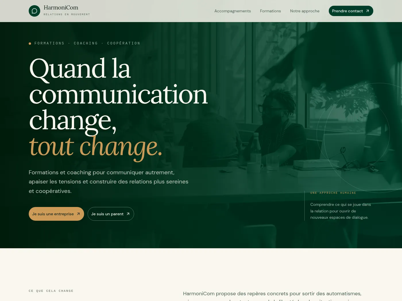 HarmoniCom Connection Site