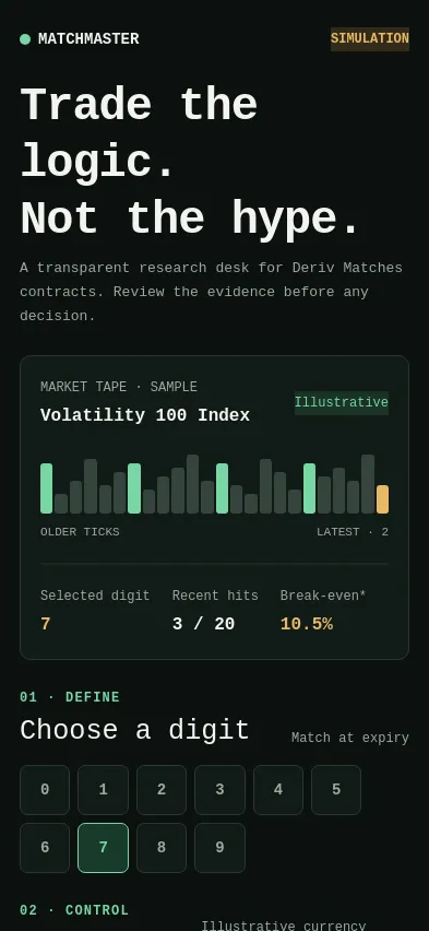 DerivBot MatchMaster