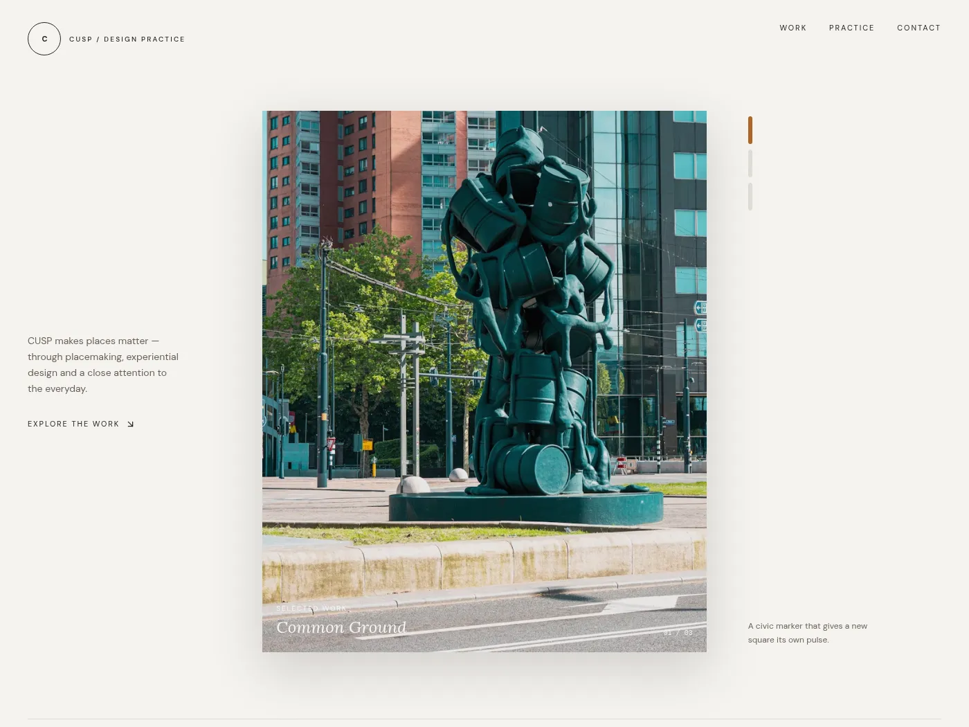 CUSP Design Landing Page