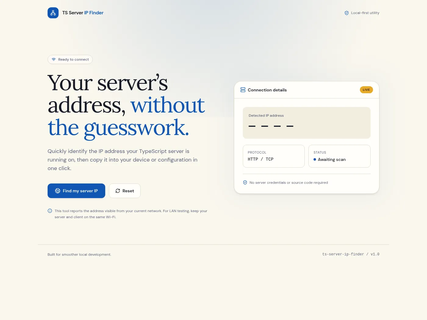 TS Server IP Finder