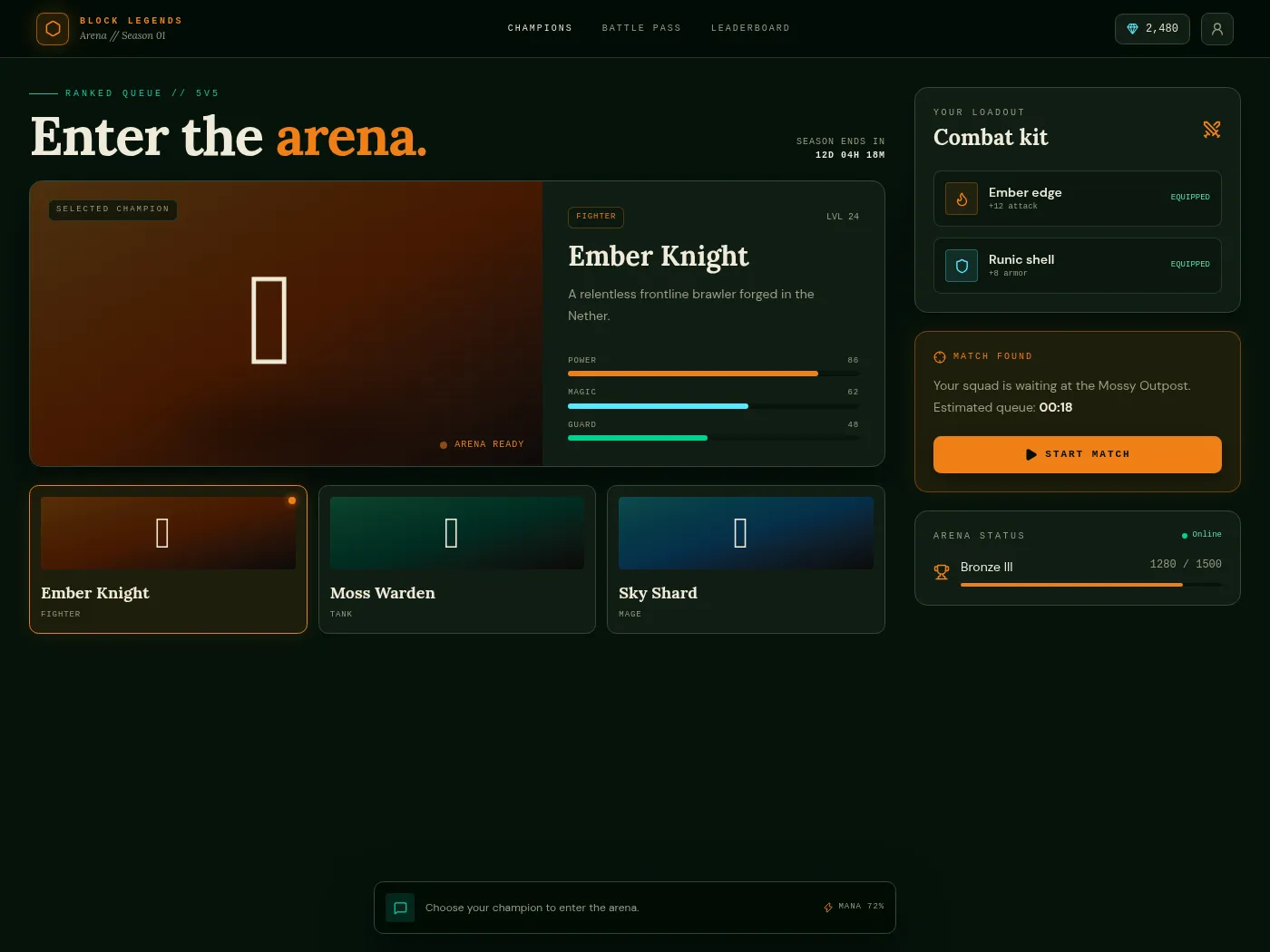 Block Legends Arena