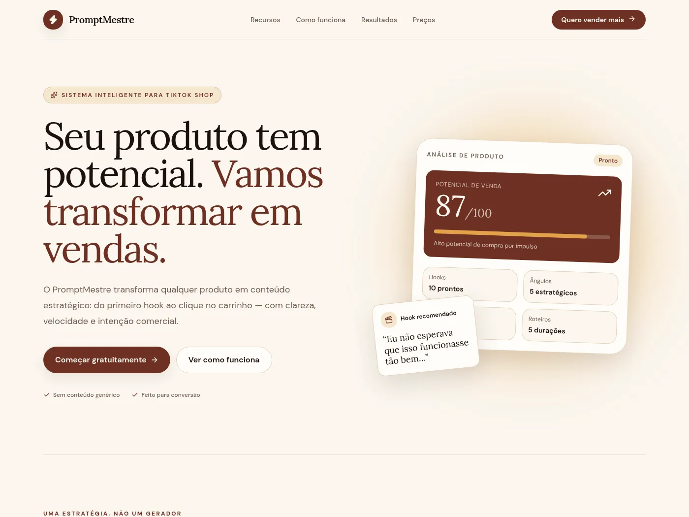PromptMestre: TikTok Shop System