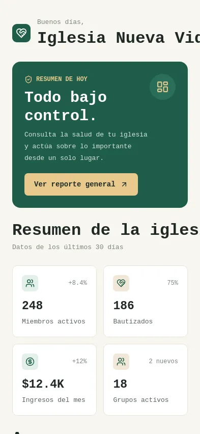 Iglesia Manager App