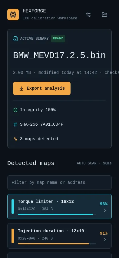 ECU Hex Analyzer