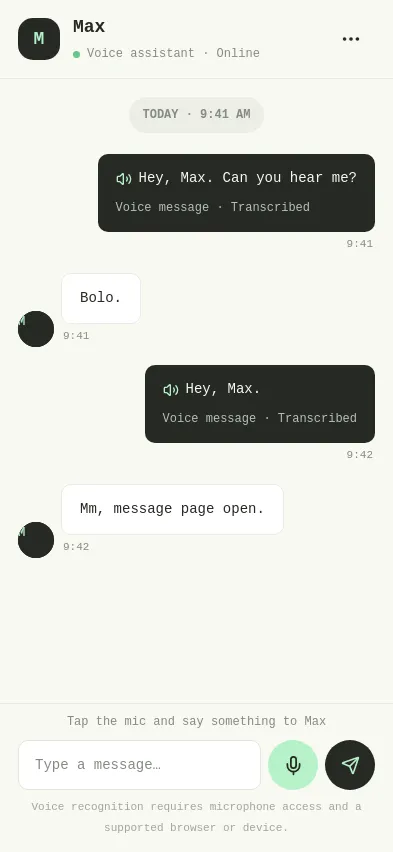 Max Voice Messenger