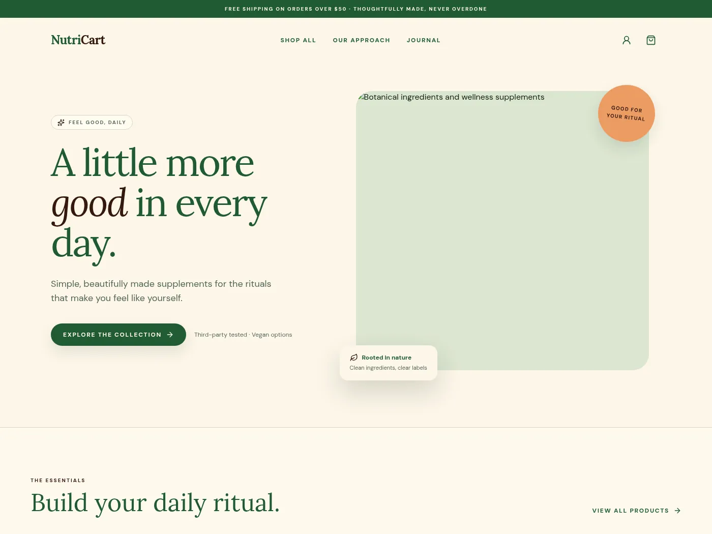 NutriCart Online Store
