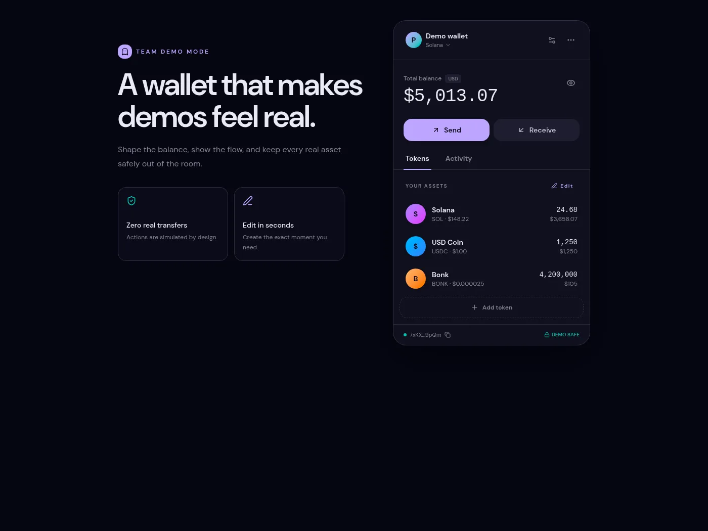 Phantom Wallet Mock