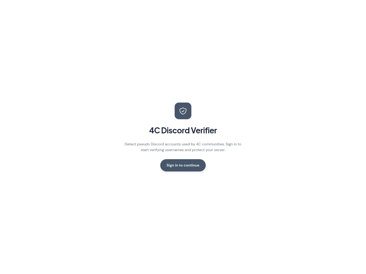 4C Discord Verifier