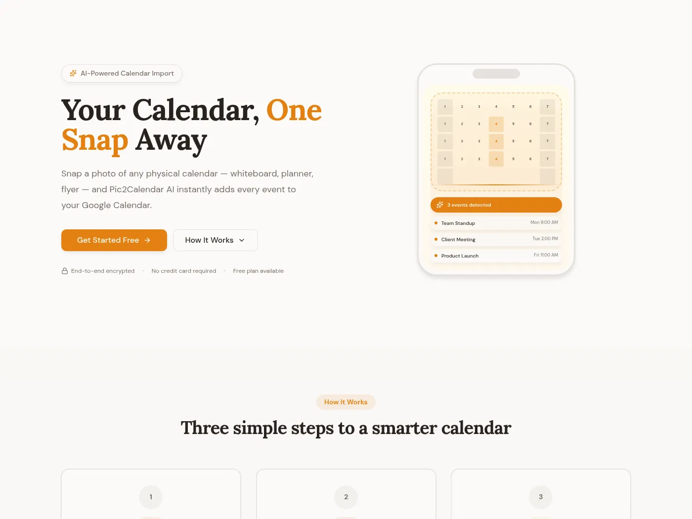 Pic2Calendar AI