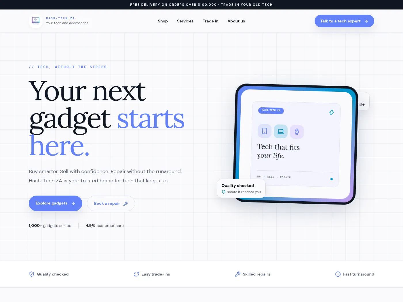 GadgetX Hub Website