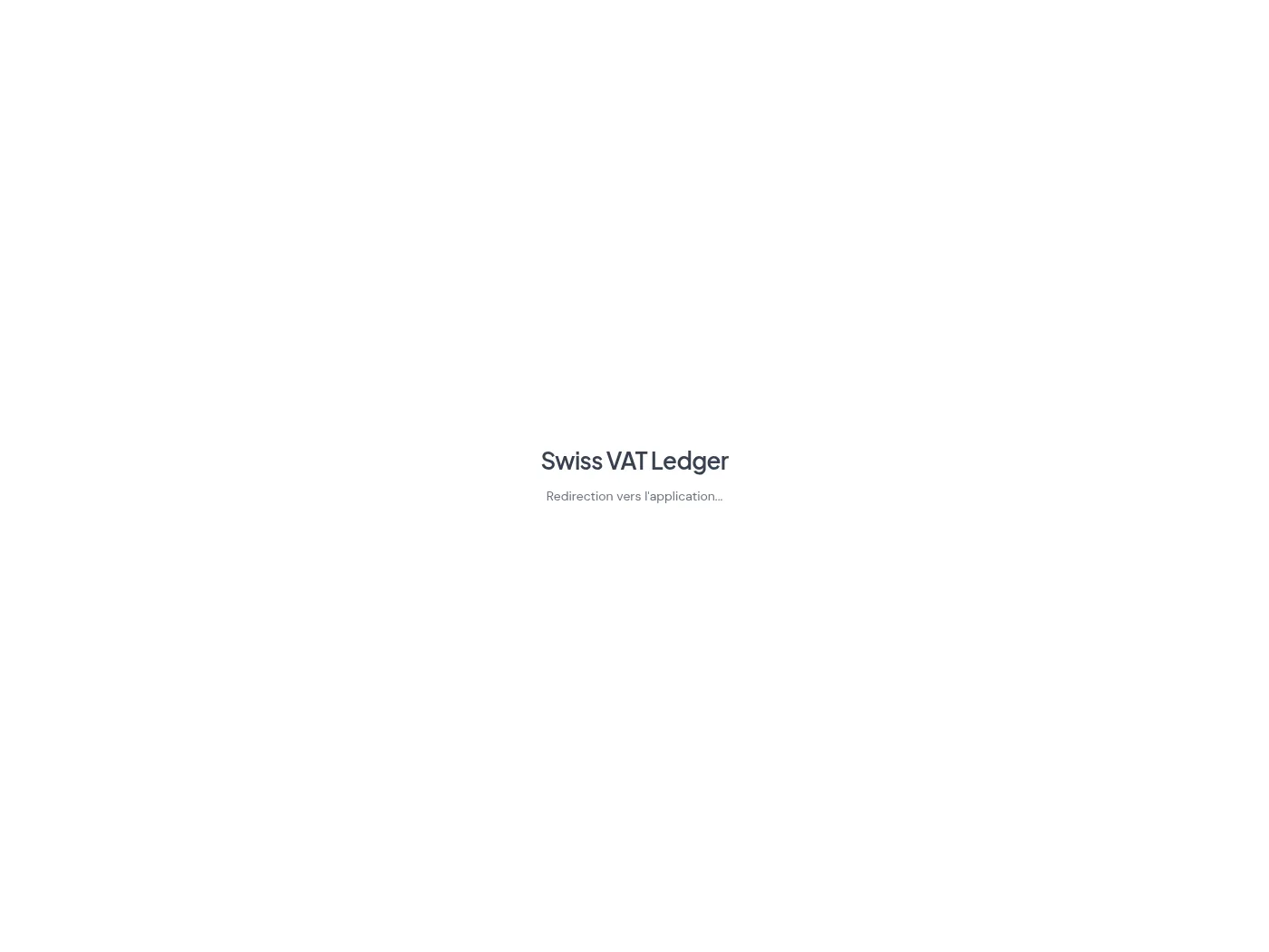 Swiss VAT Ledger App