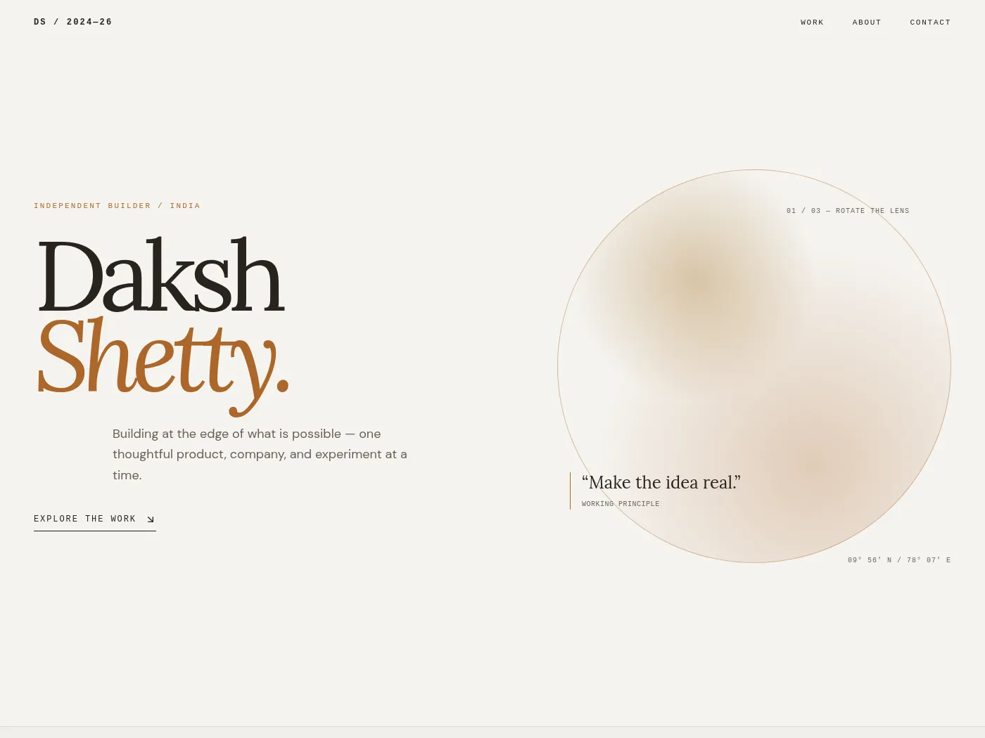 Daksh Shetty Portfolio