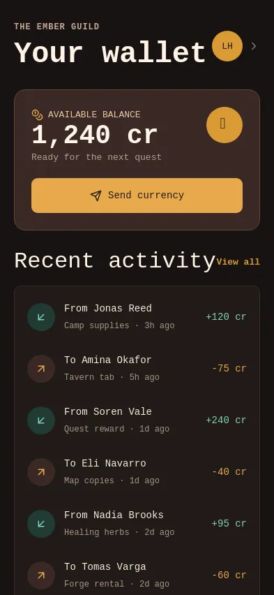 LARP Wallet App