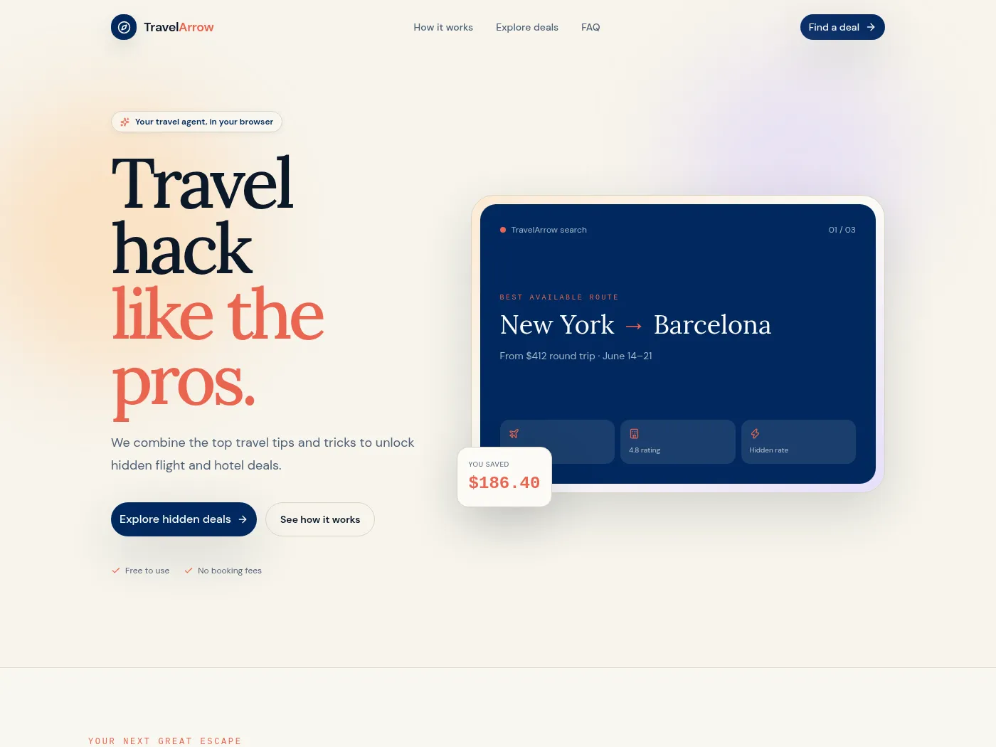 TravelArrow Redesign