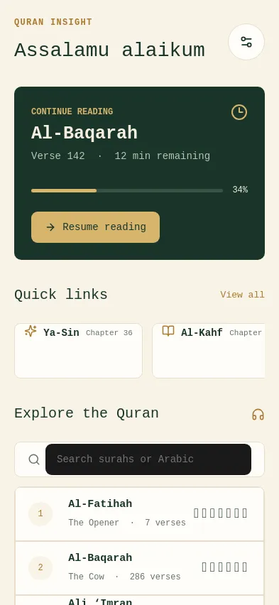 Quran Insight Mobile