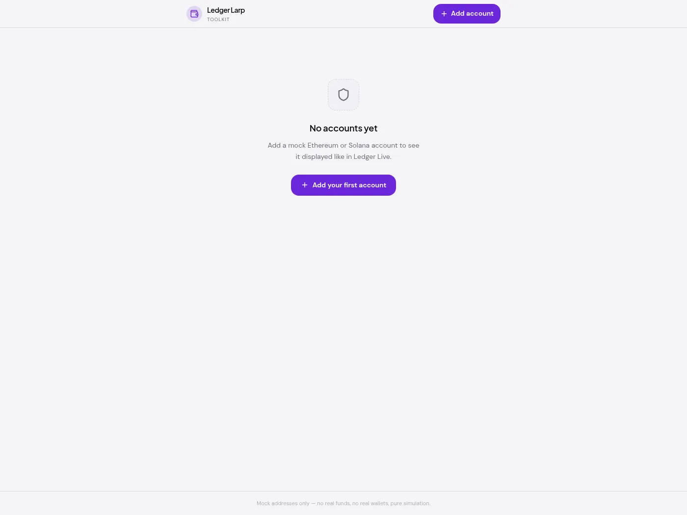 Ledger Larp Toolkit