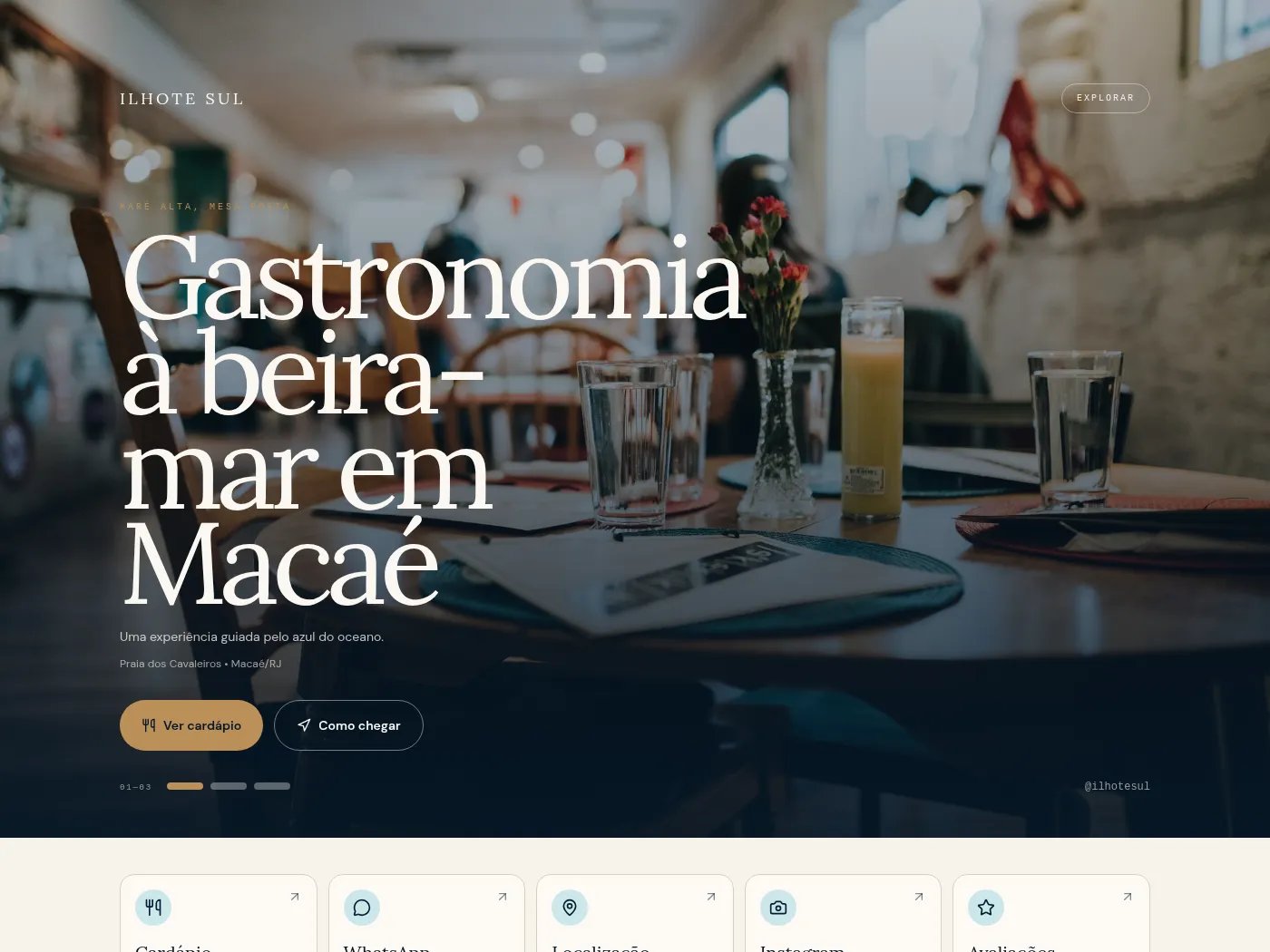 Ilhote Sul Landing Page