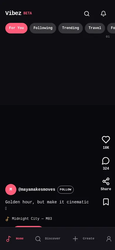 Vibez Video Sharing App