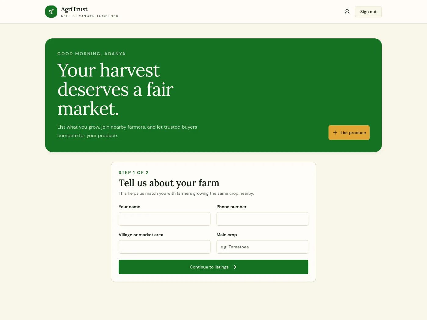 AgriTrust Marketplace