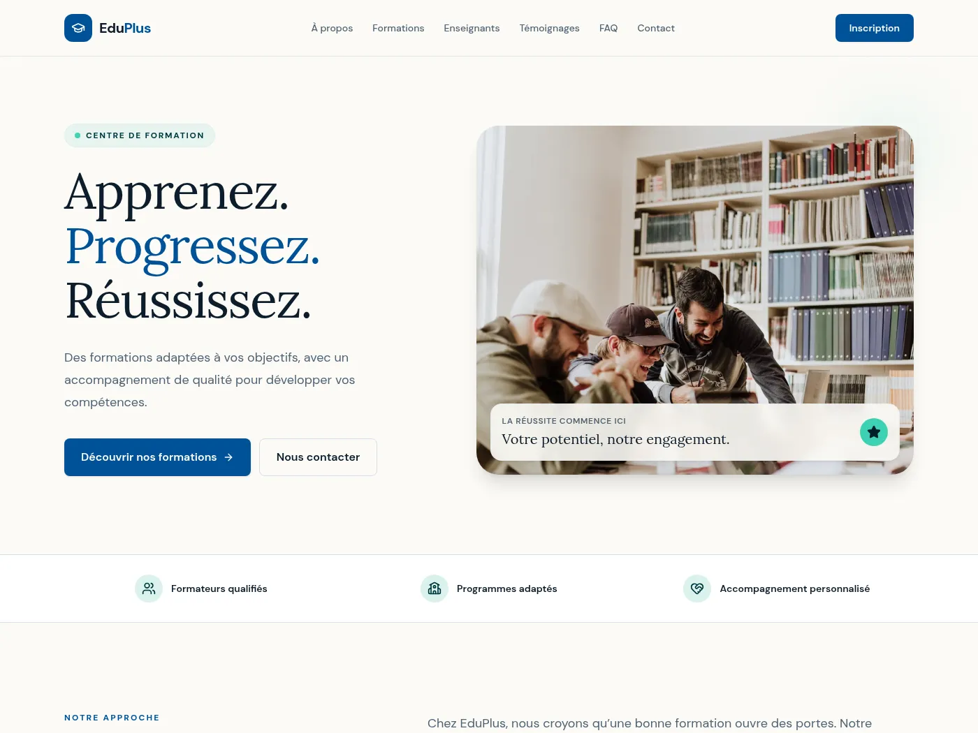 EduPlus Landing Page