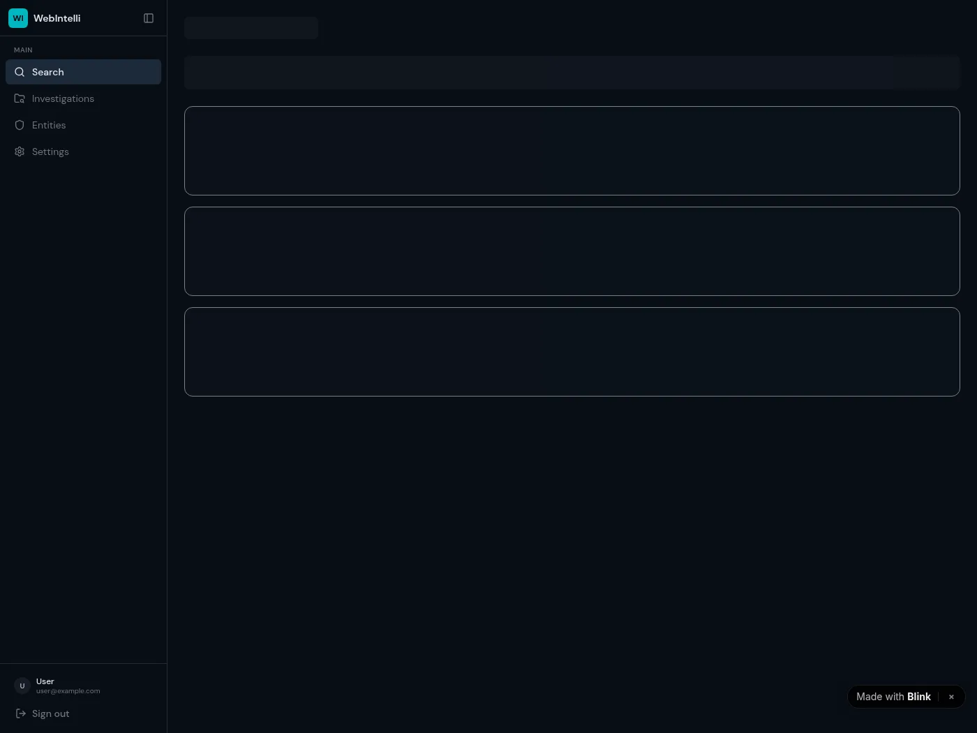 WebIntelli OSINT Hub