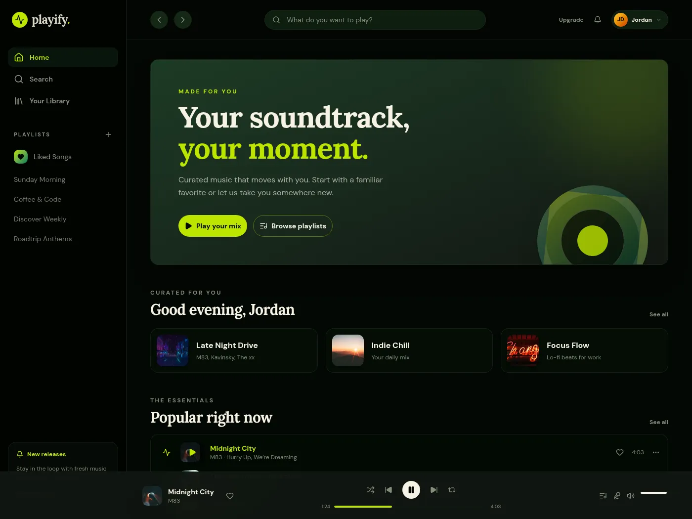 Playify Web Music Player
