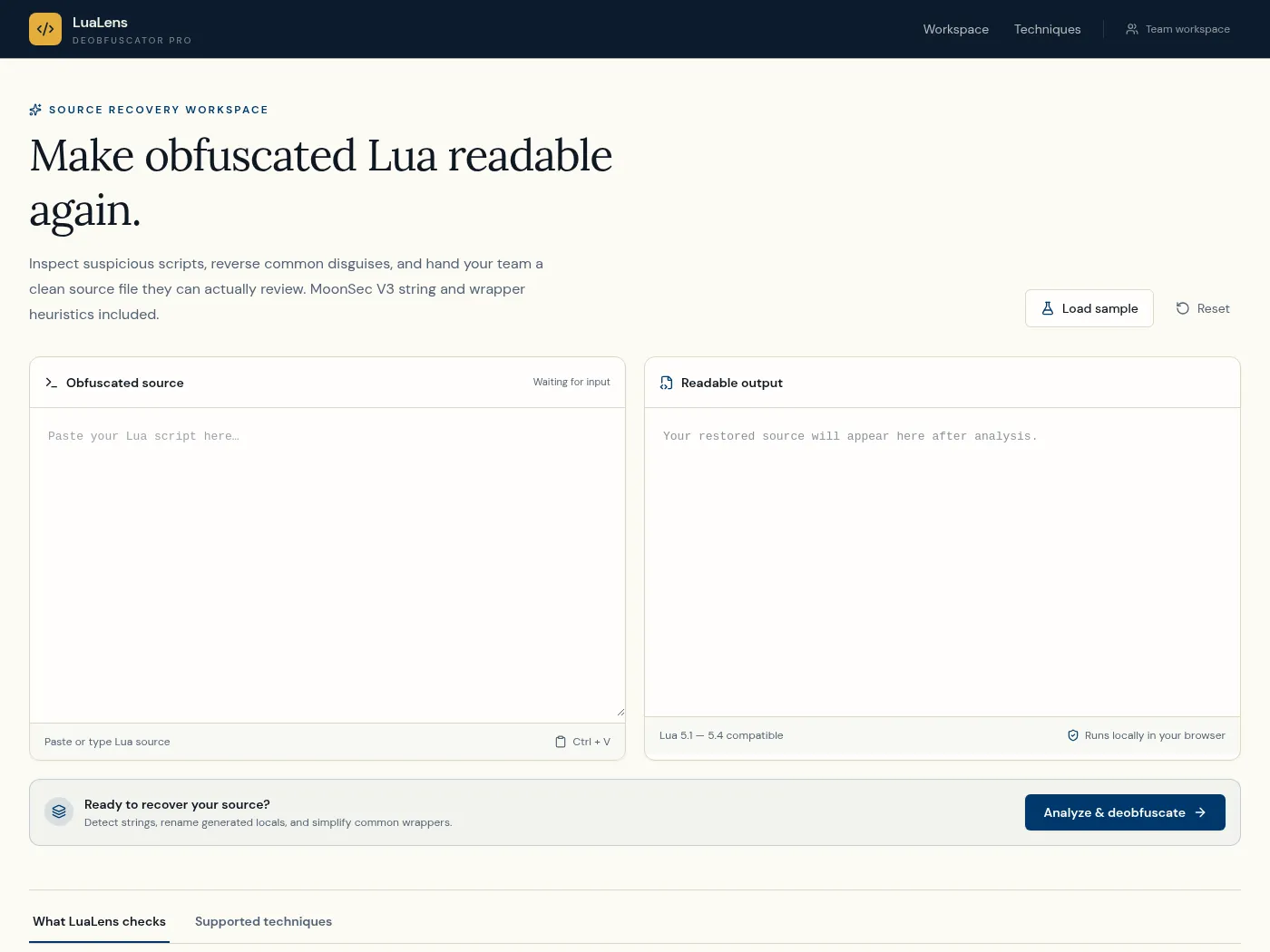 Lua Deobfuscator Pro