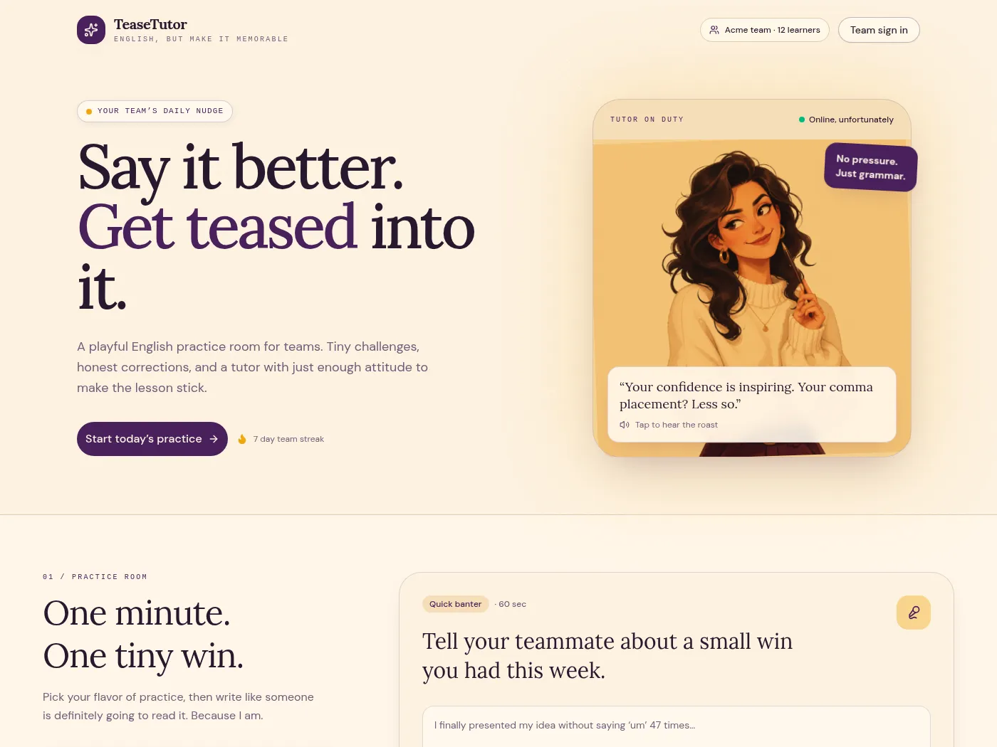TeaseTutor AI