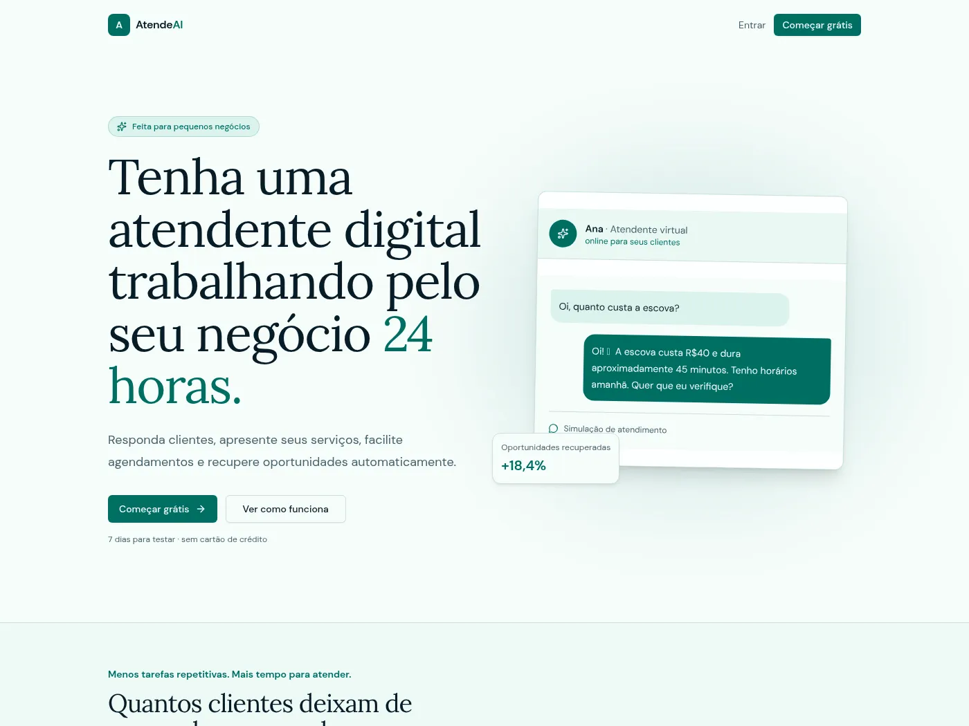 AtendeAI Digital Assistant SaaS