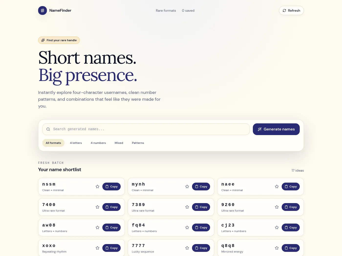 Discord NameFinder